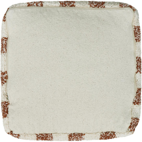 Pouf lavable en machine carré Vichy