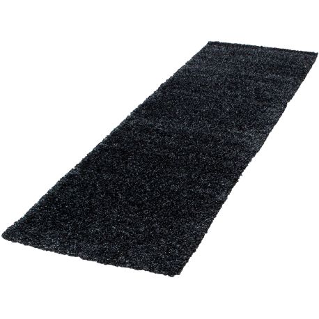 Tapis uni shaggy rectangle Aimee