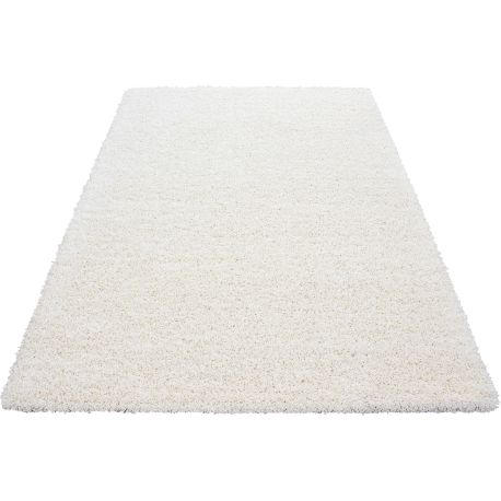 Tapis uni shaggy rectangle Aimee