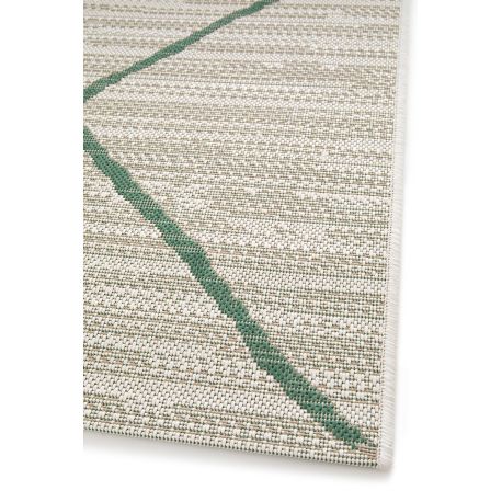 Tapis berbère plat vert ethnique extérieur et intérieur Victoria