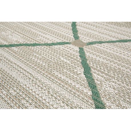 Tapis berbère plat vert ethnique extérieur et intérieur Victoria