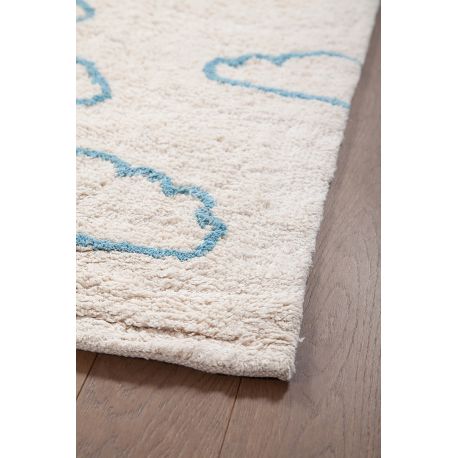 Tapis enfant coton crème tufté Nuage