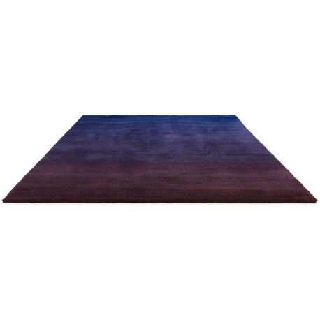 Tapis uni laine naturel courtes mèches design Shade Low