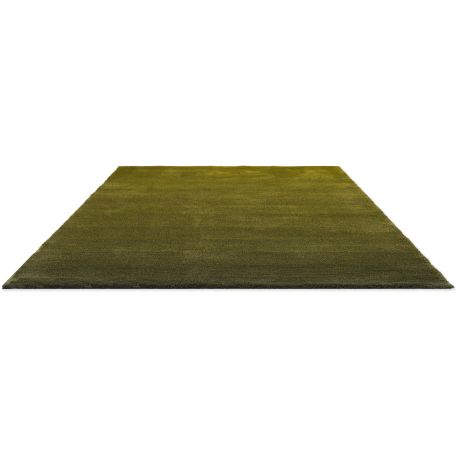 Tapis uni laine naturel courtes mèches design Shade Low