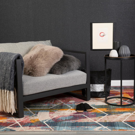 Tapis géométrique en polyester Game