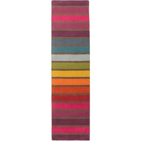 Tapis rectangle multicolore en laine moderne Candy