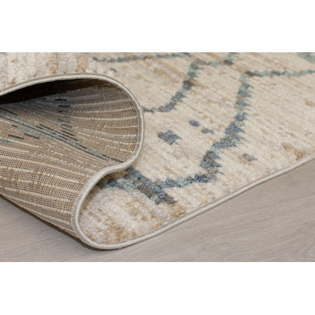 Tapis ethnique shaggy à franges Neruda